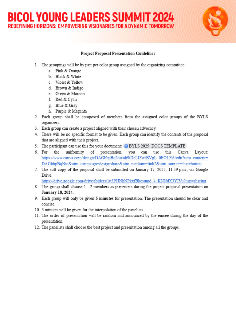 Project Proposal Guidelines | PDF