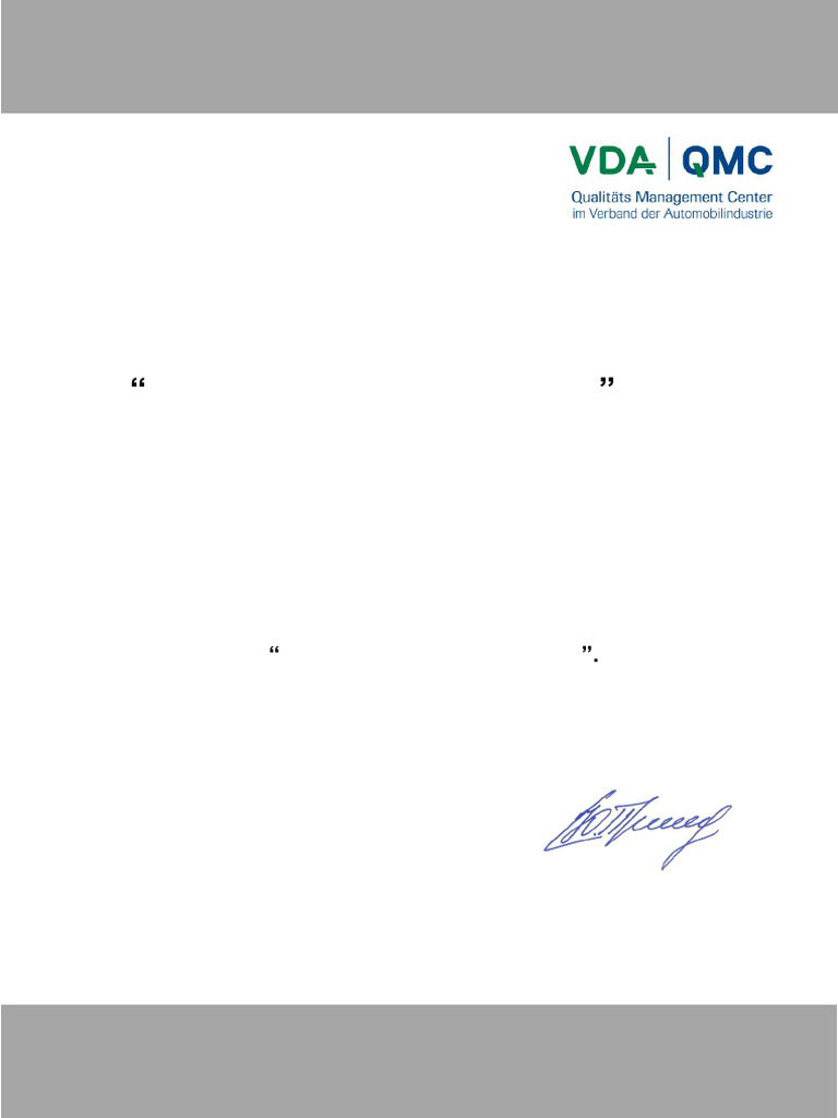 VDA Automotive Core Tools Quiz Certificate | PDF