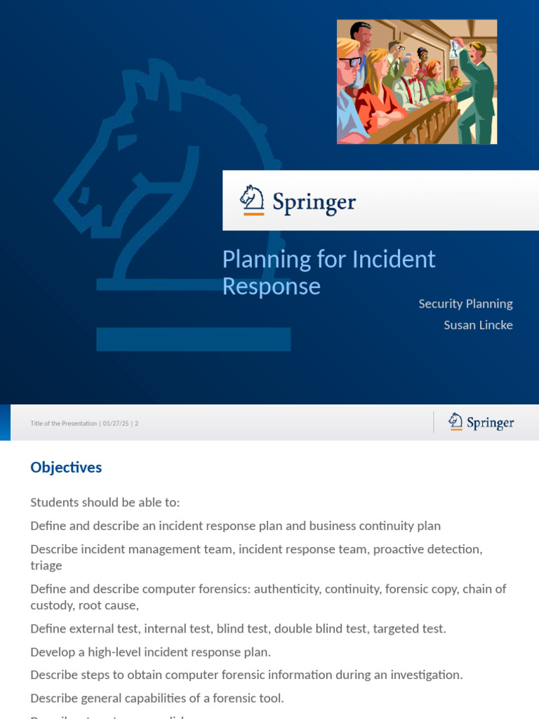 Incident Response ppt | PDF | Deposition (Law) | Discovery (Law)