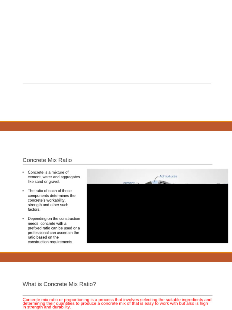 Understanding Concrete Mix Ratios | PDF | Concrete | Construction Aggregate
