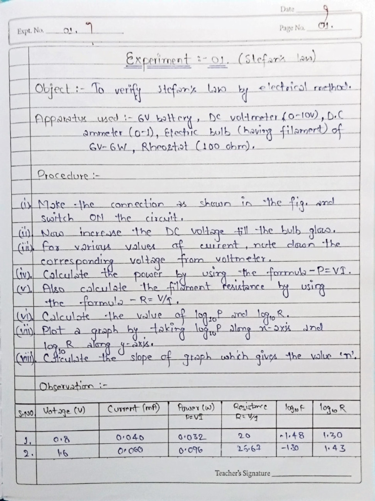 01 STEFAN'S LAW | PDF