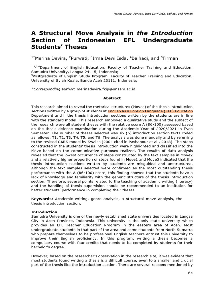 Devira Et Al 2021-A Good For SFL | PDF | Thesis | Linguistics