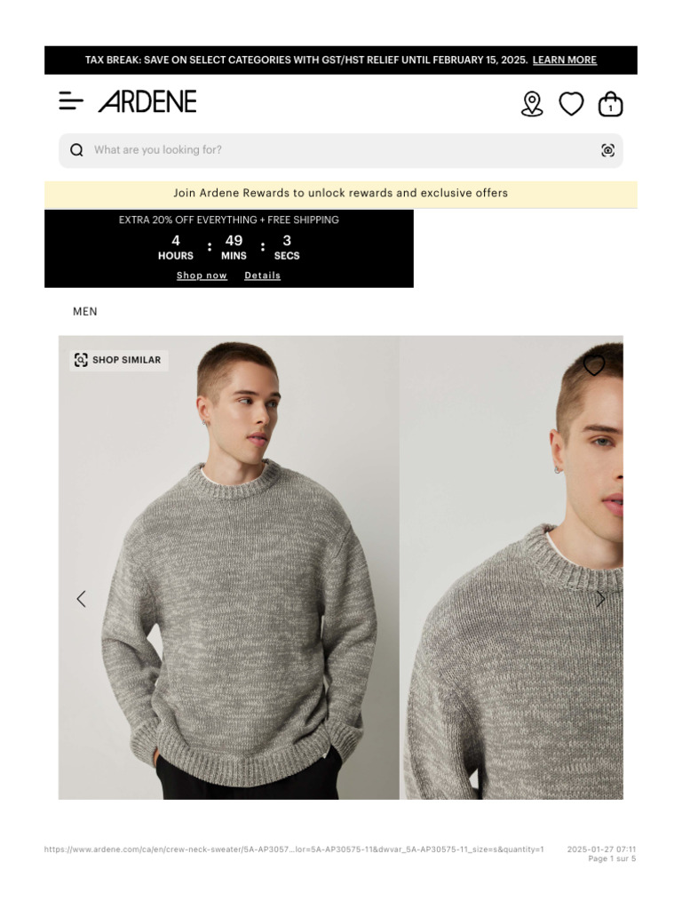 Crew Neck Sweater | Ardene | PDF | Sweater | Clothing