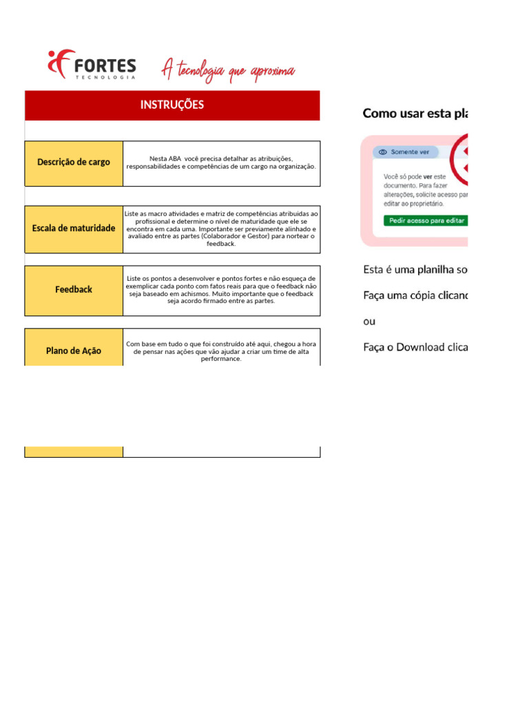 (PLANILHA) PDI Plano de Desenvolvimento Individual | PDF | Comentários