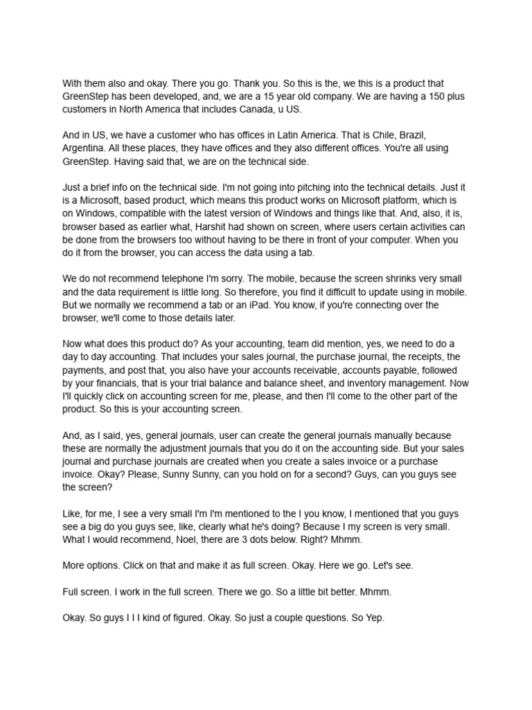 Product Demo Transcript | PDF | Barcode | Pricing