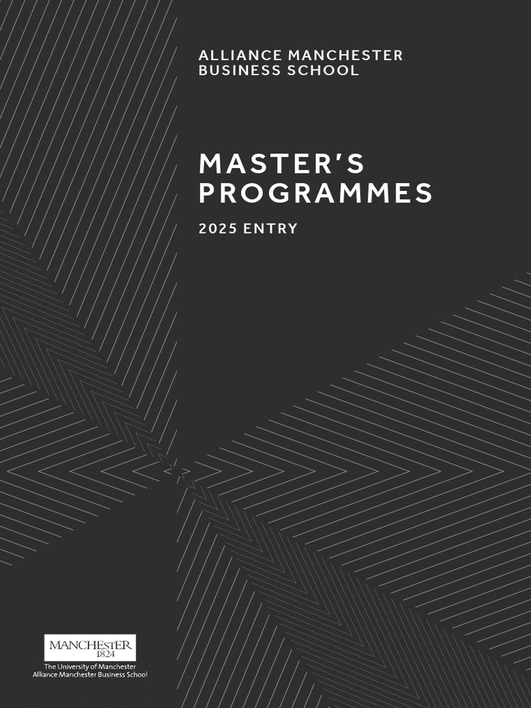 Alliance Manchester Business School Master's Programs 2025 | PDF ...