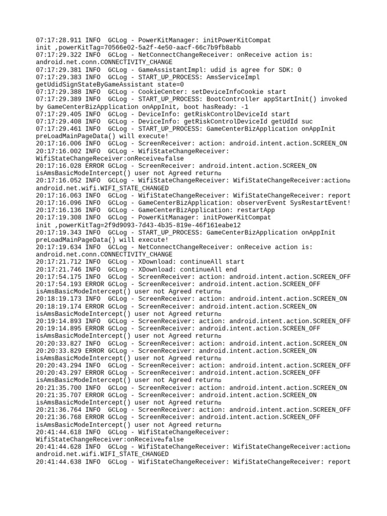 Android App Log Analysis Report | PDF