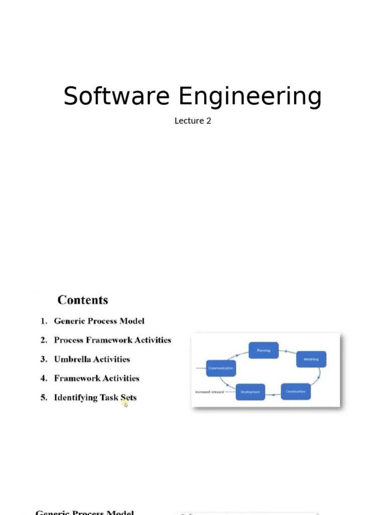 Understanding Generic Process Models in Software Engineering | PDF