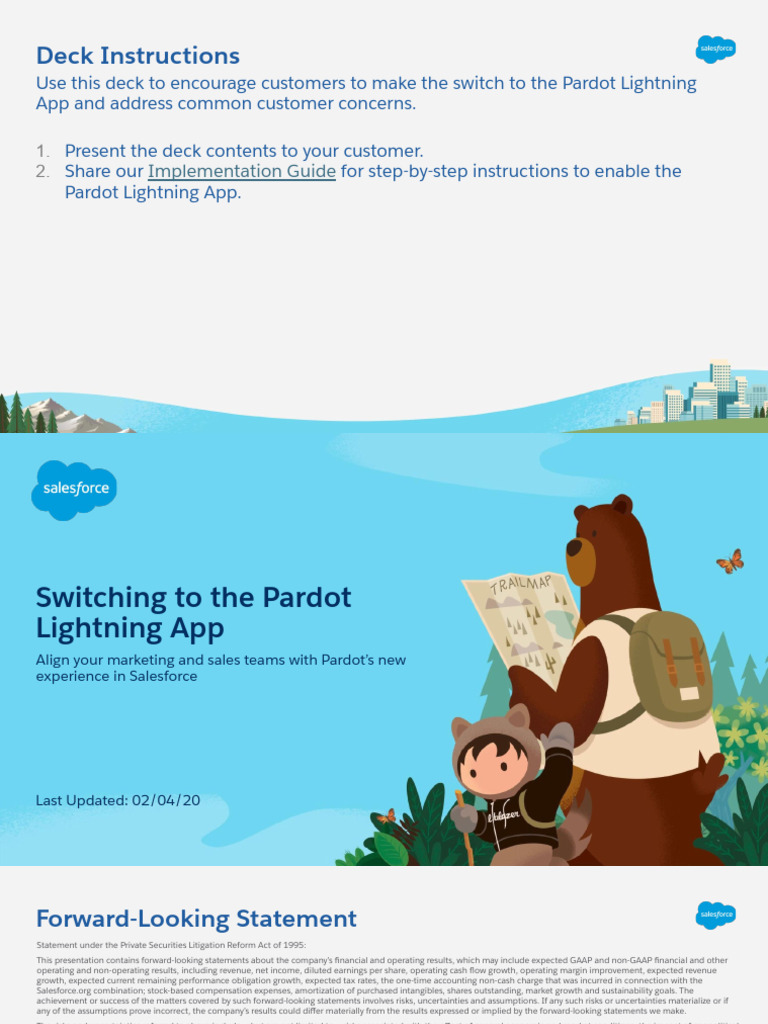 PARTNER Switching To The Pardot Lightning App FAQ Deck | PDF | Investing | Valuation (Finance)