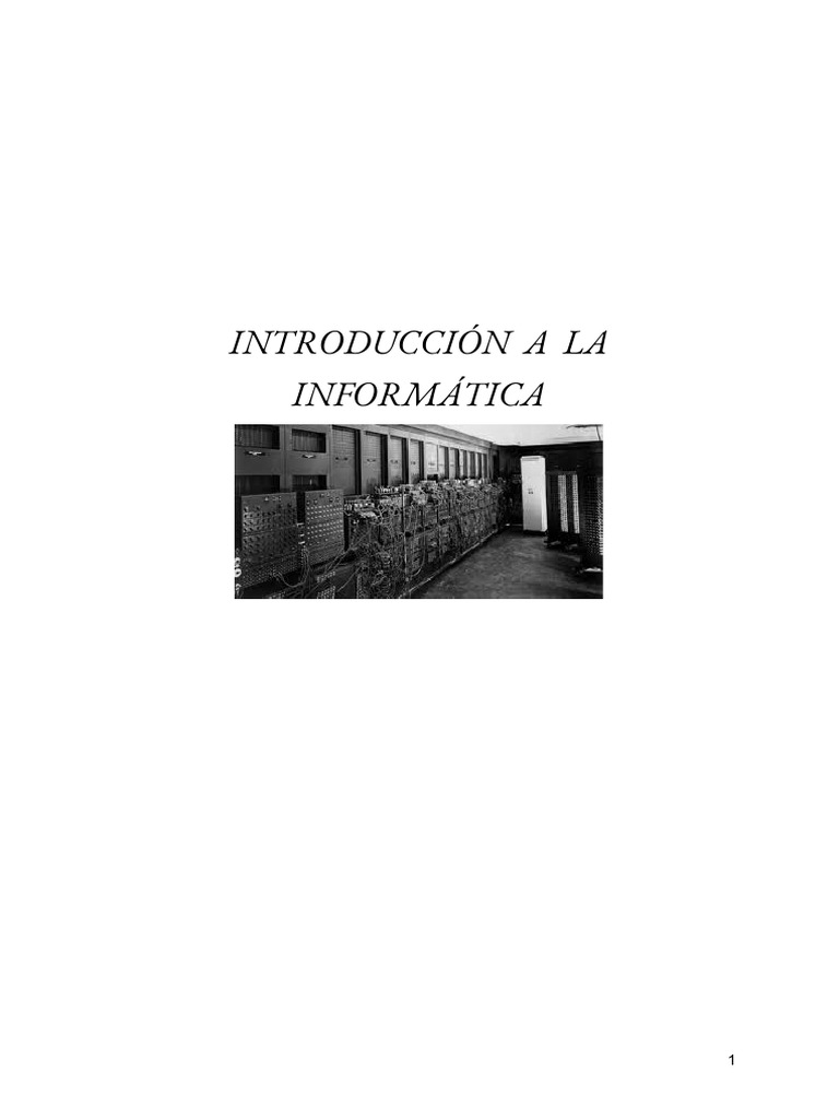 Introducción A La Informática | PDF | Informática | Lenguaje de ...