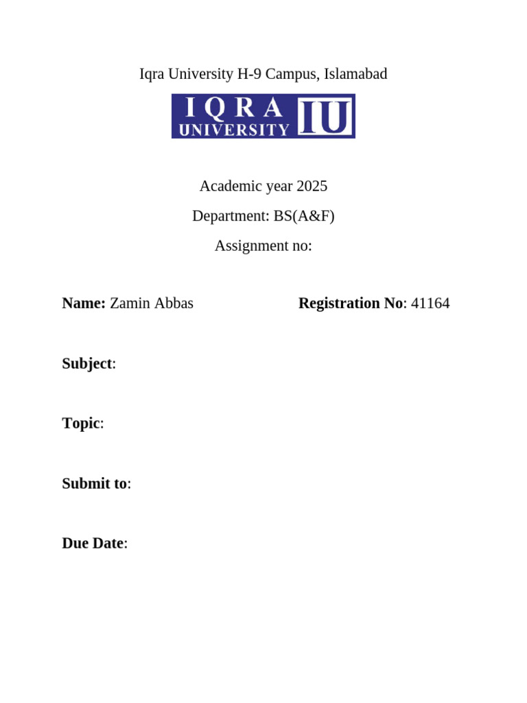 Iqra University H | PDF
