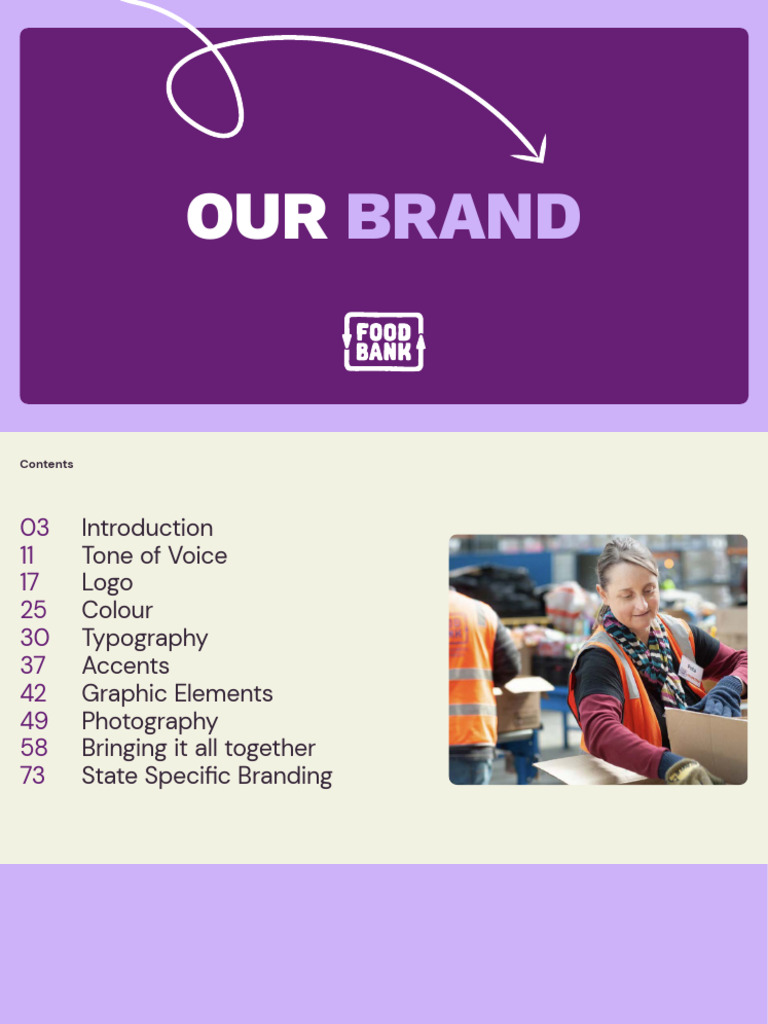 Foodbank Brand Guidelines Overview | PDF | Brand | Typography