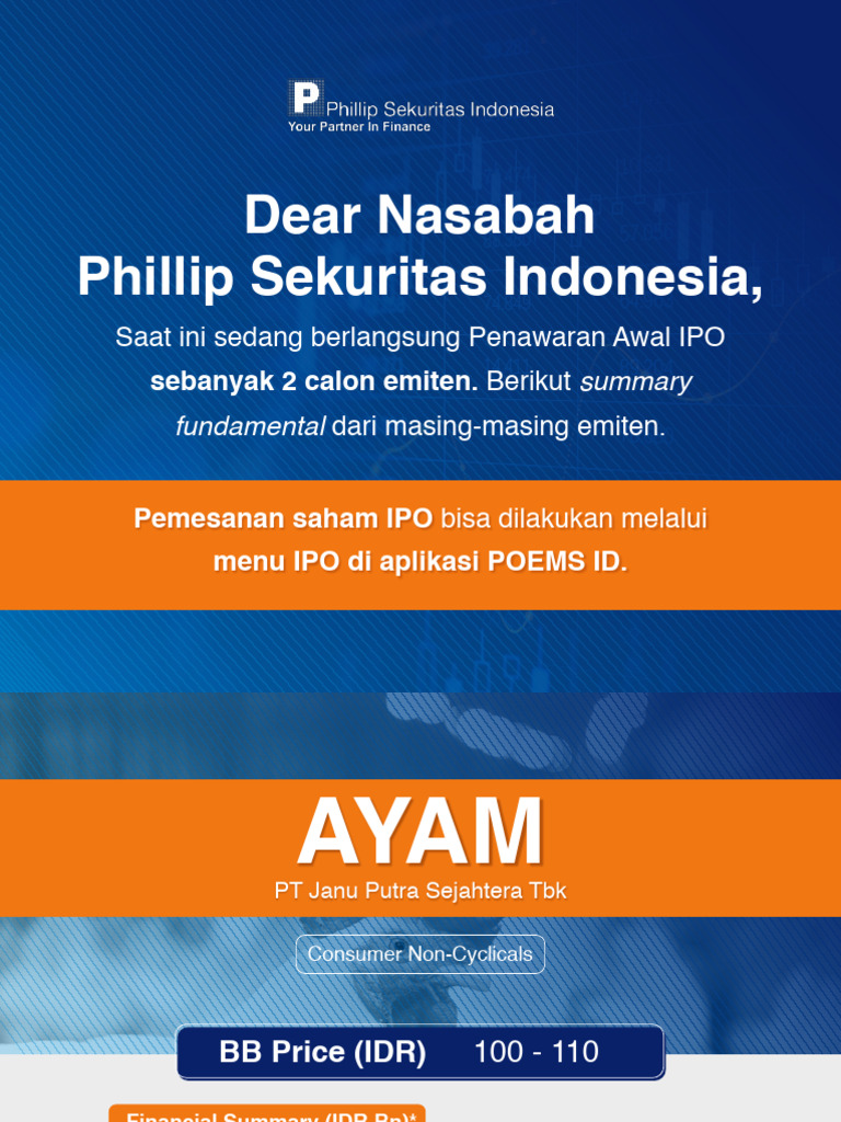 TTP_STORY_IPO_SURI AYAM | PDF | Capital (Economics) | Investing