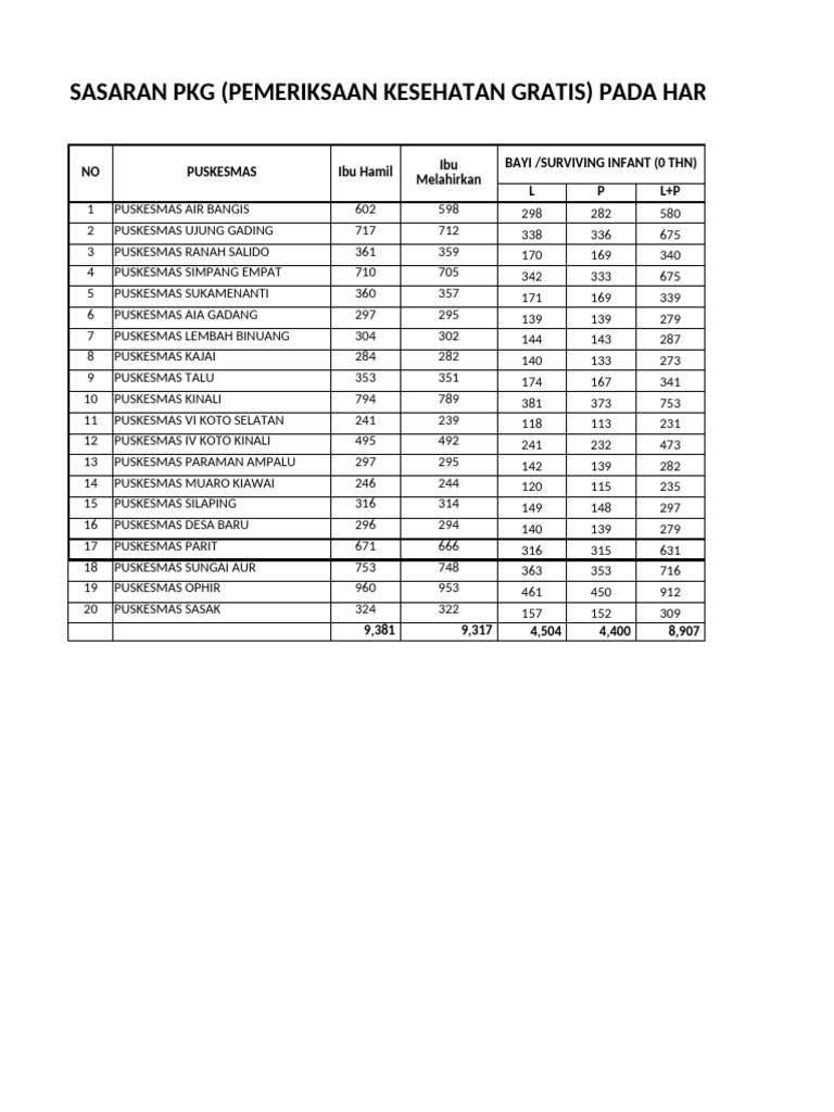 Sasaran PKG 2025 | PDF