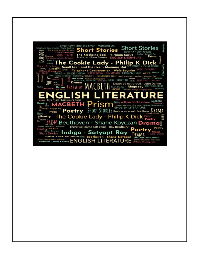 English Literature Cover Page | PDF