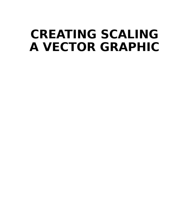 Creating Scaling A Vector Graphic | PDF