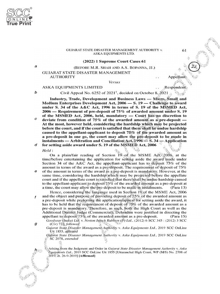 Modak Judgment Analysis 2008 | PDF | Separation Of Powers | Judiciaries