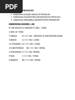 Types of Amabizo in Zulu Language | PDF