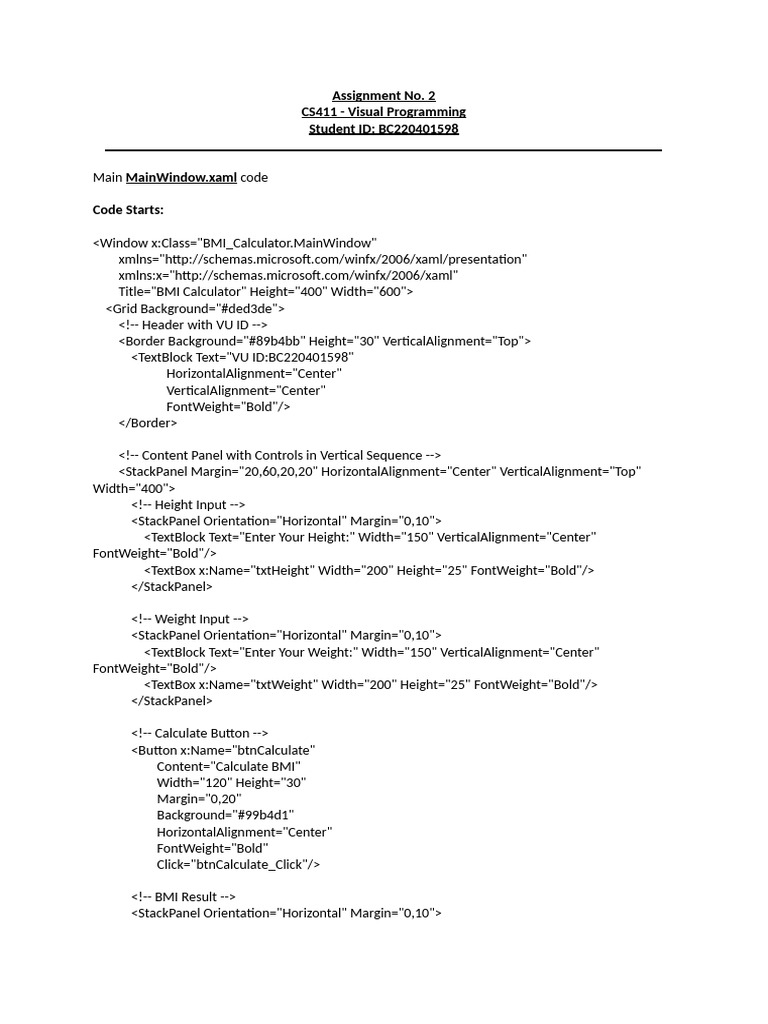 CS411 | PDF | Body Mass Index | Computer Programming
