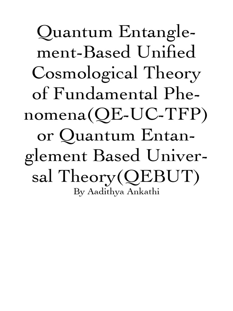 Quantum_Entanglement_Based_Unified_Cosmo | PDF | Quantum Mechanics ...
