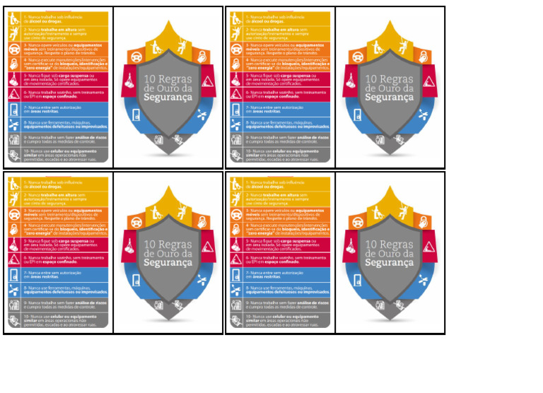 Cartão Regra De Ouro Pdf