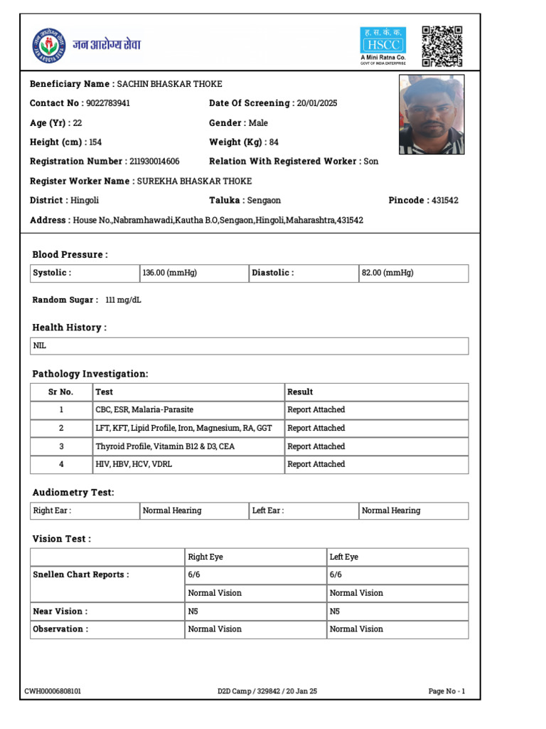 blood report sachin | PDF | Hepatitis B | Hepatitis