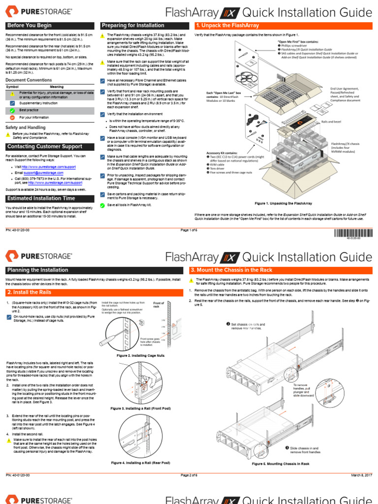 FlashArray-X-Quick Installation Guide | PDF | Manufactured Goods | Computer Engineering