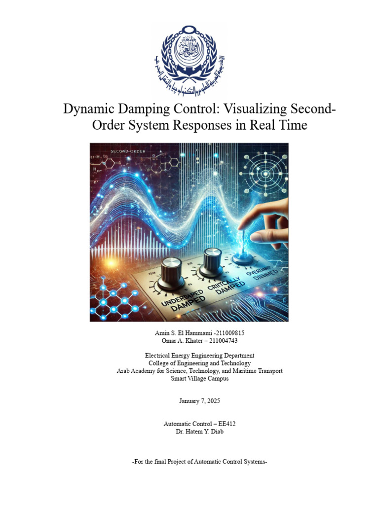 FinalReport_2ndOrder_Amin&Omar | PDF | Damping | Electromagnetism