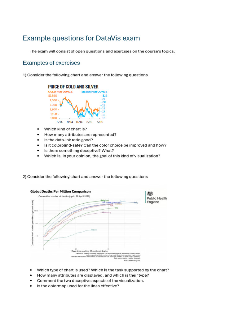 Example Questions For DataVis Exam | PDF | Cognitive Science