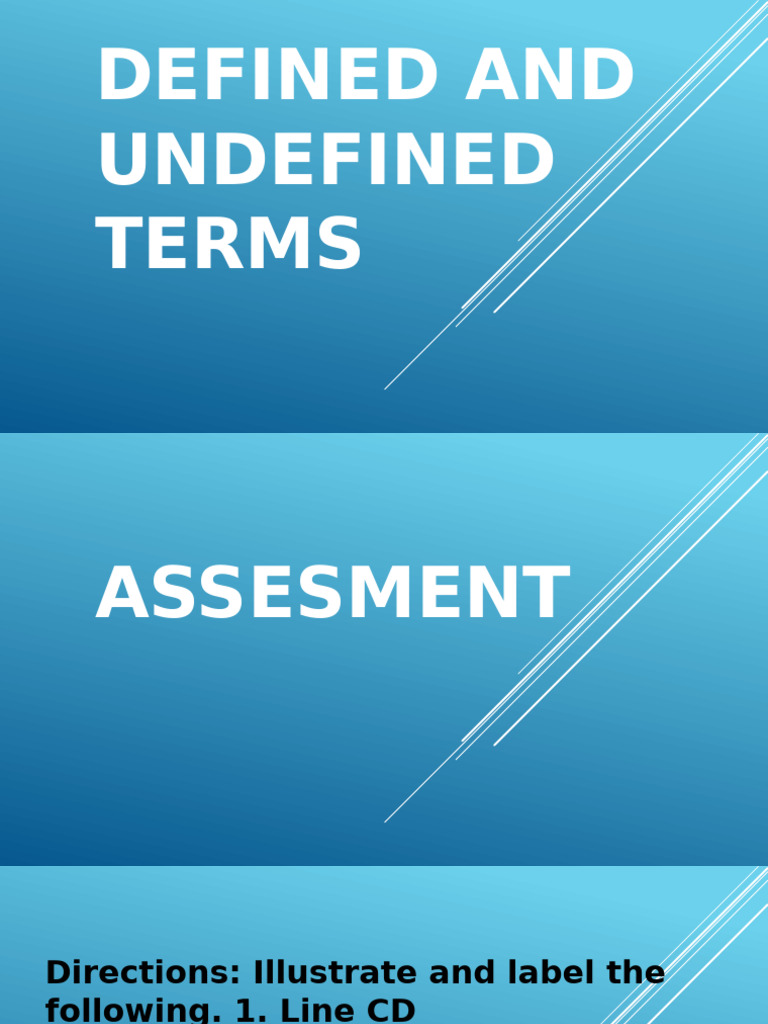 Defined and Undefined Terms | PDF Defined and Undefined Terms | PDF