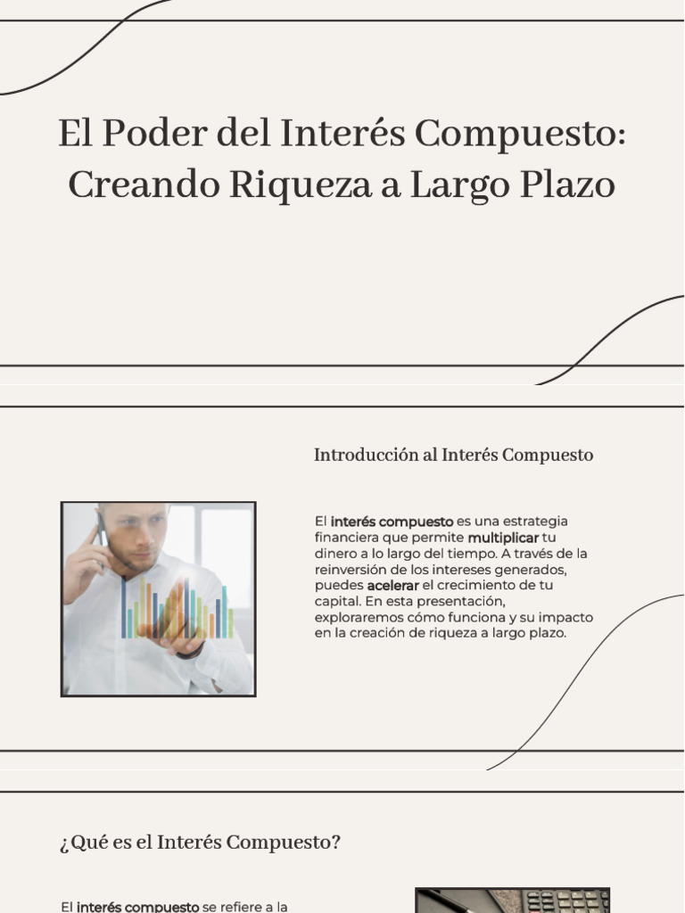 Interés Compuesto: Clave para Crear Riqueza | PDF