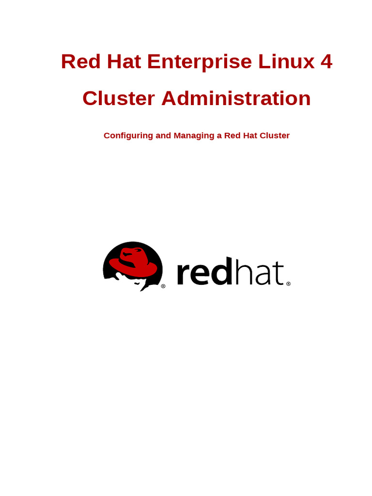 Cluster_Administration | PDF | Computer Cluster | Port (Computer Networking)