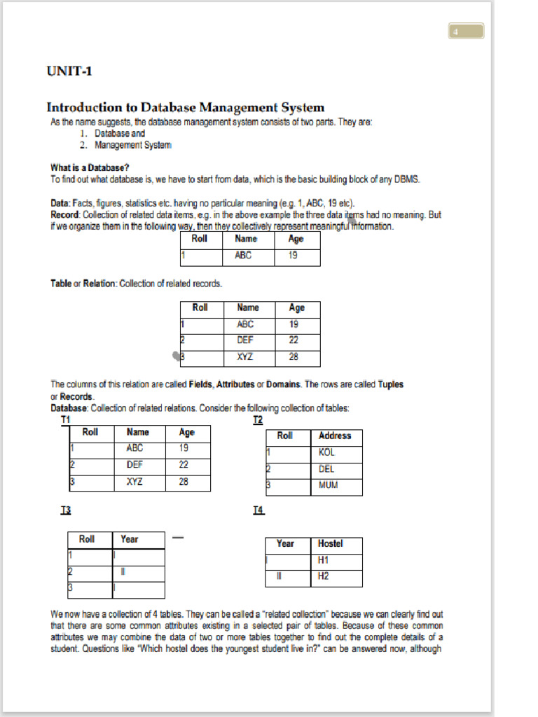 DBMS Notes | PDF