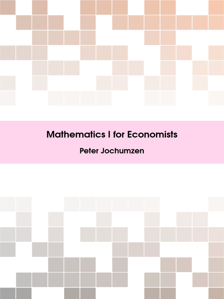 Mathematics For Economists 1 Version 2.1 | PDF | Numbers | Set (Mathematics)