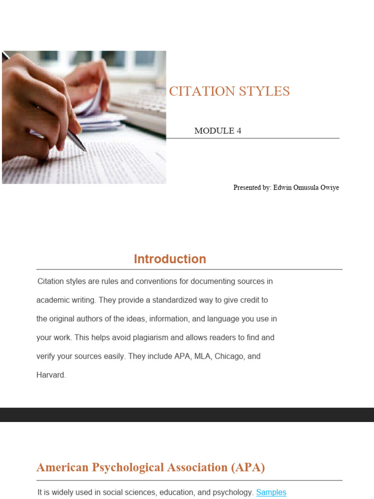 Citation Styles | PDF | Citation | Writing