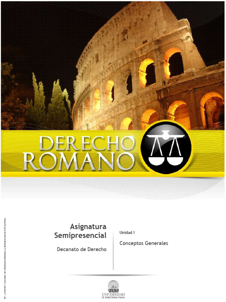 Introducción al Derecho Romano: Historia y Conceptos | PDF | Roma ...
