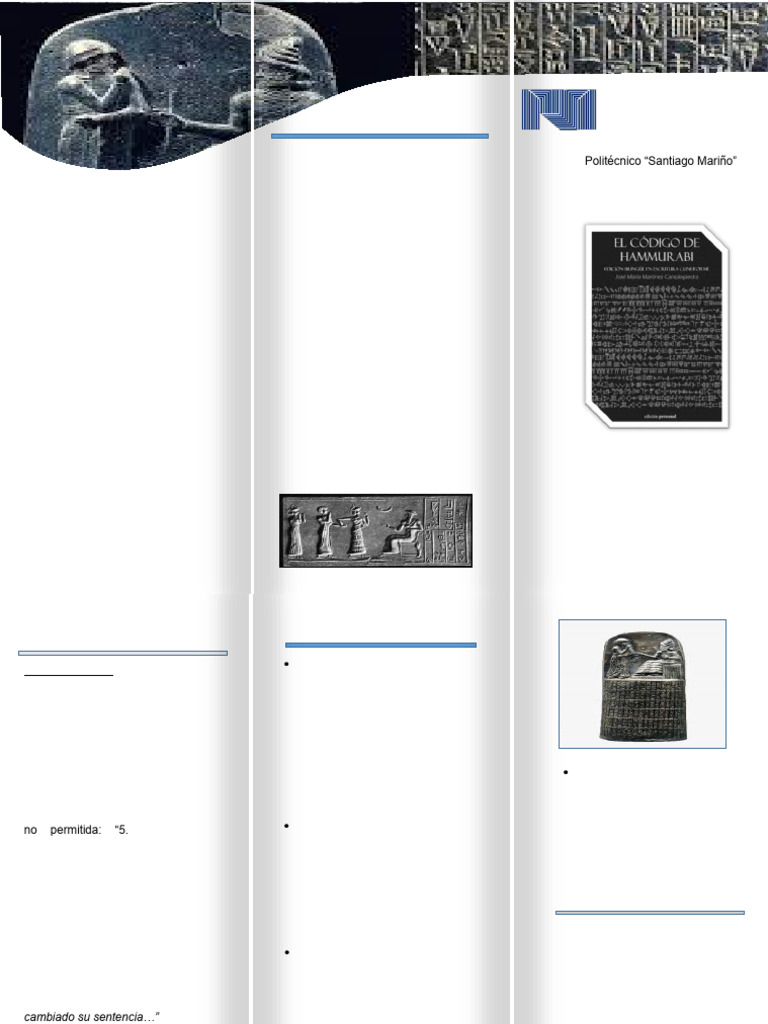 Triptico E&d | PDF | Hammurabi