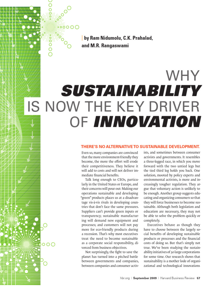 Sustainability as Innovation Driver | PDF | Sustainability | Life Cycle ...