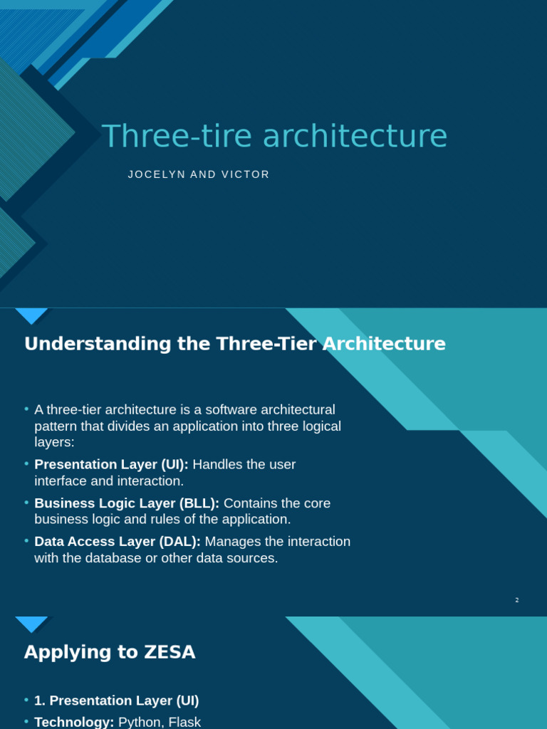 Three Tire Architecture | PDF | Databases | Sql