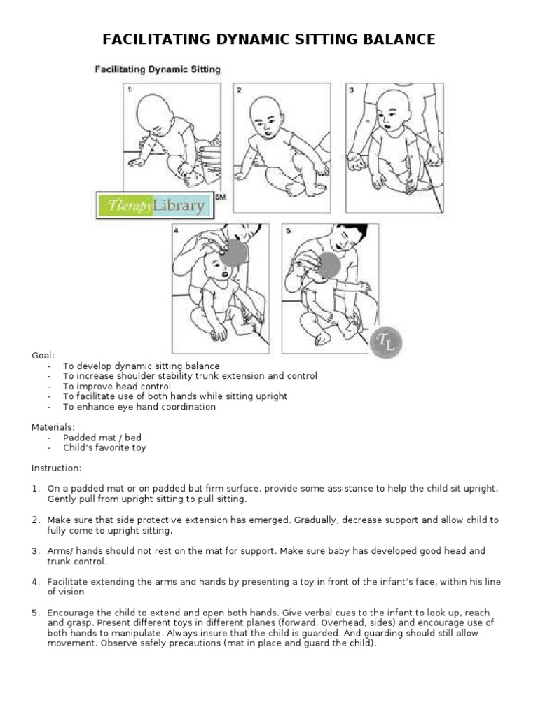 Facilitating Dynamic Sitting Balance | PDF | Wellness