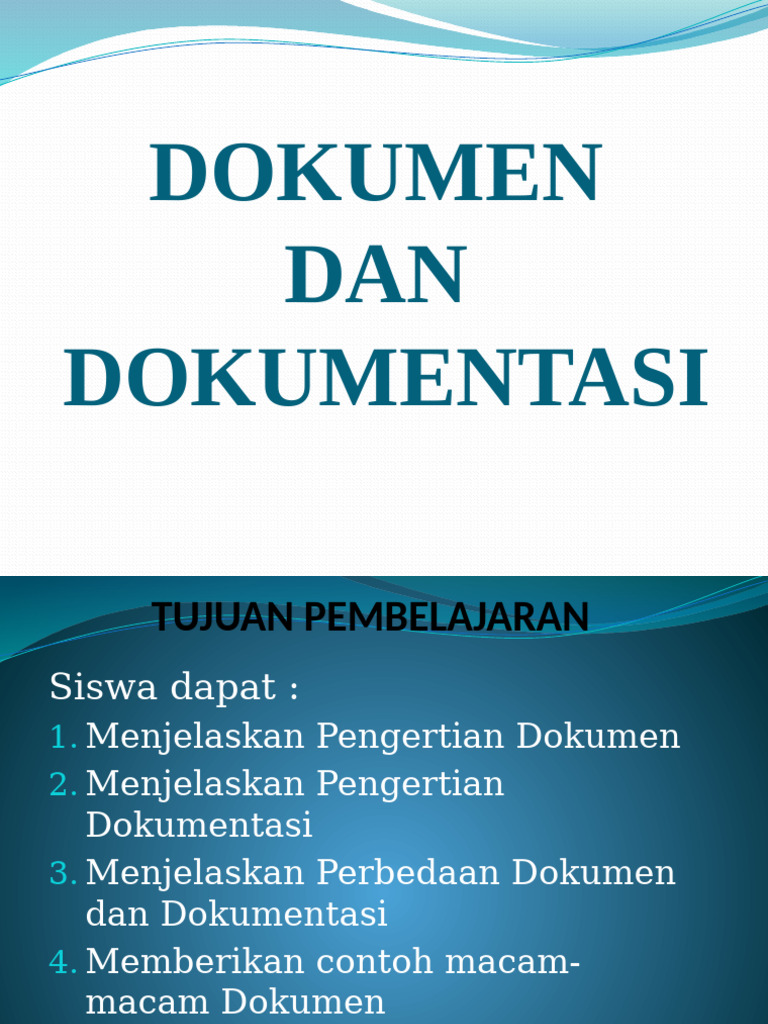 Pengertian dan Jenis Dokumen serta Dokumentasi | PDF