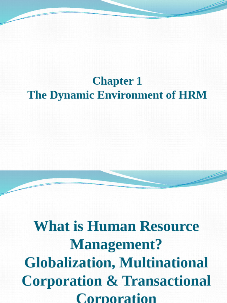 What Is Human Resource Management Globalization, Multinational ...