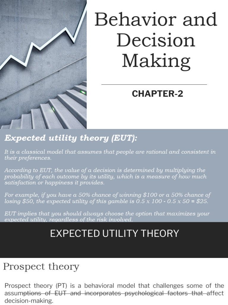 Behavior and Decision Making - Chapter 2 | PDF | Behavioral Economics | Utility
