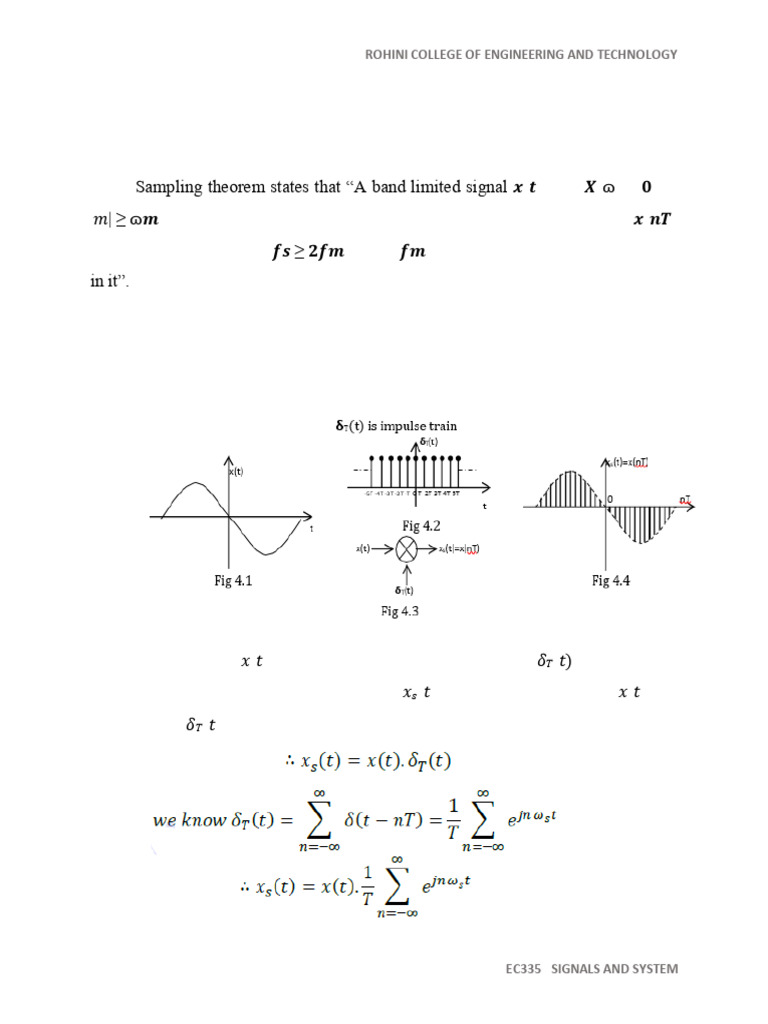 Sampling Therom | PDF | Spectral Density | Sampling (Signal Processing)