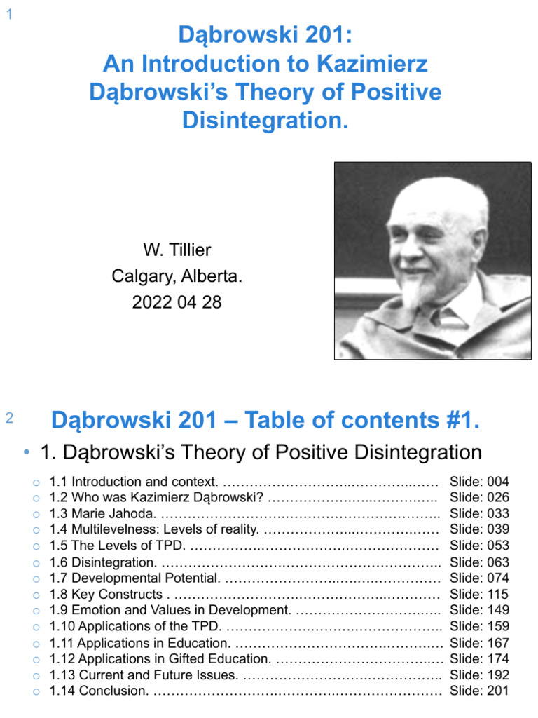 Dabrowski201 | PDF | Cognitive Science | Cognition