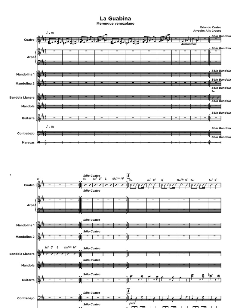 La Guabina - SCORE AD | PDF