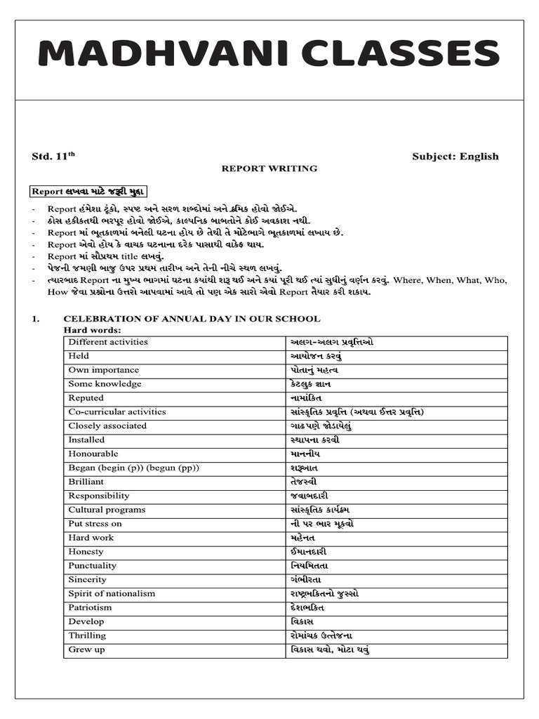 Madhvani Classes Overview | PDF