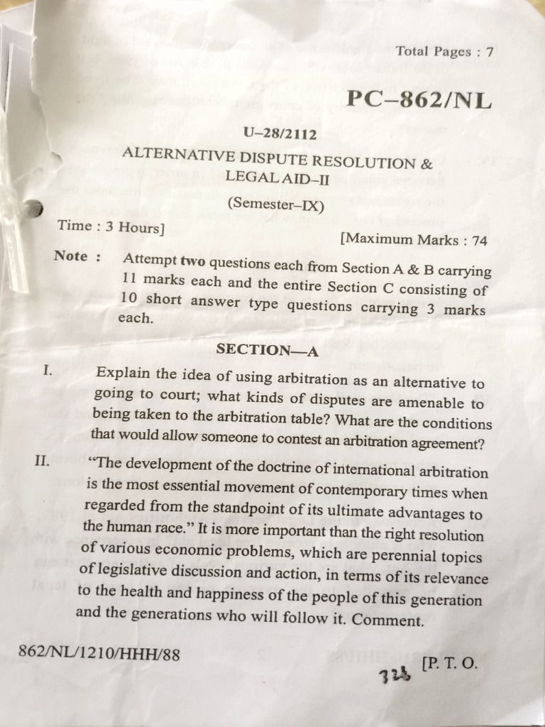 adr paper | PDF | Alternative Dispute Resolution | Arbitration