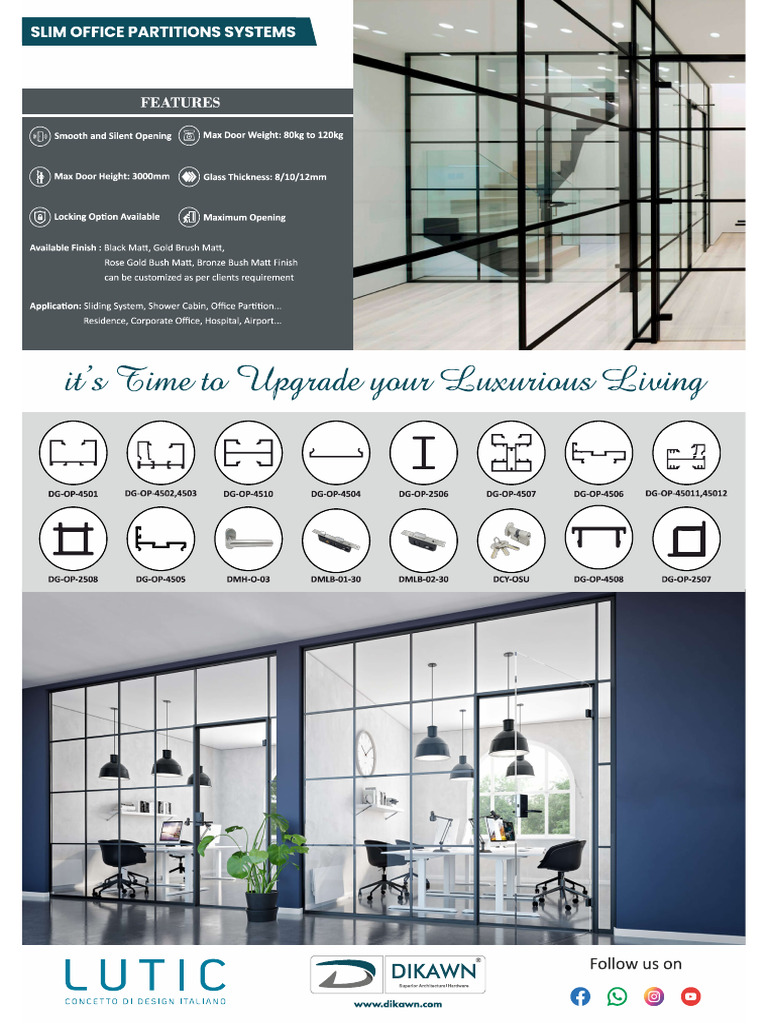 LUTIC Banner Slim Partition | PDF