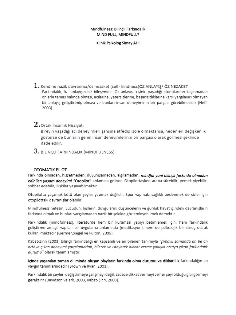 Mindfulness | PDF